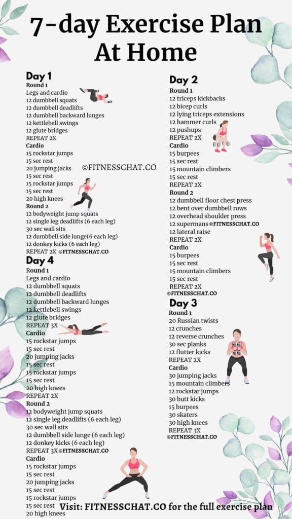 28 Day Workout Challenge to Start Exercising Again (Free PDF)